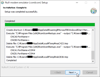[com0com] Null-modem emulator (com0com)のインストール windows10 64bit | Invisible Works